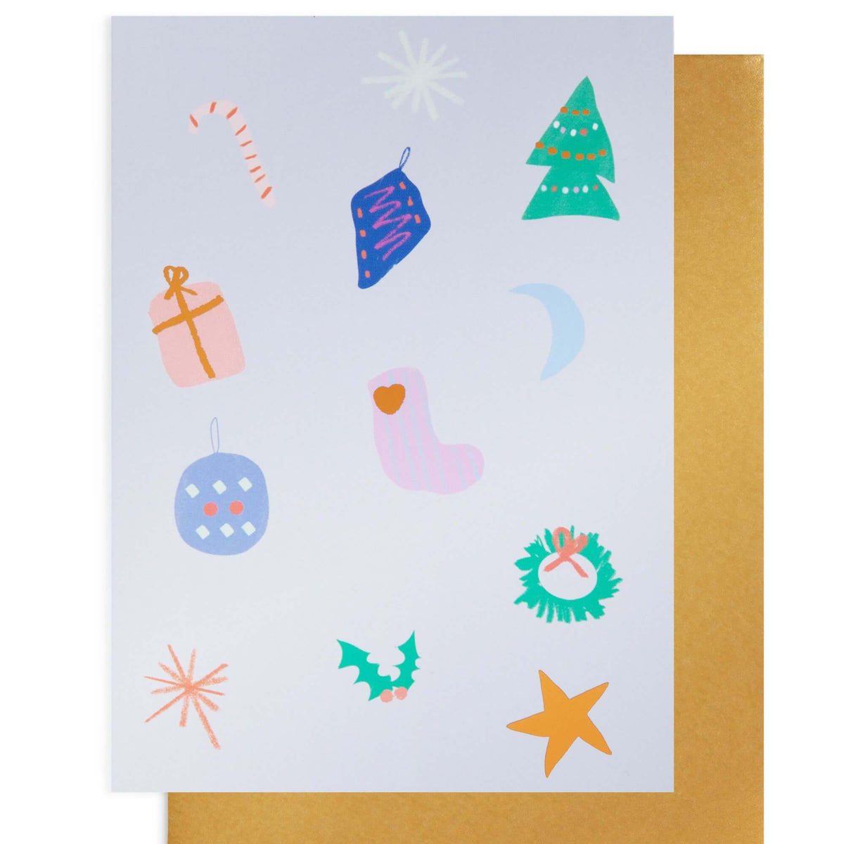 Christmas icons card – Cub & Pudding