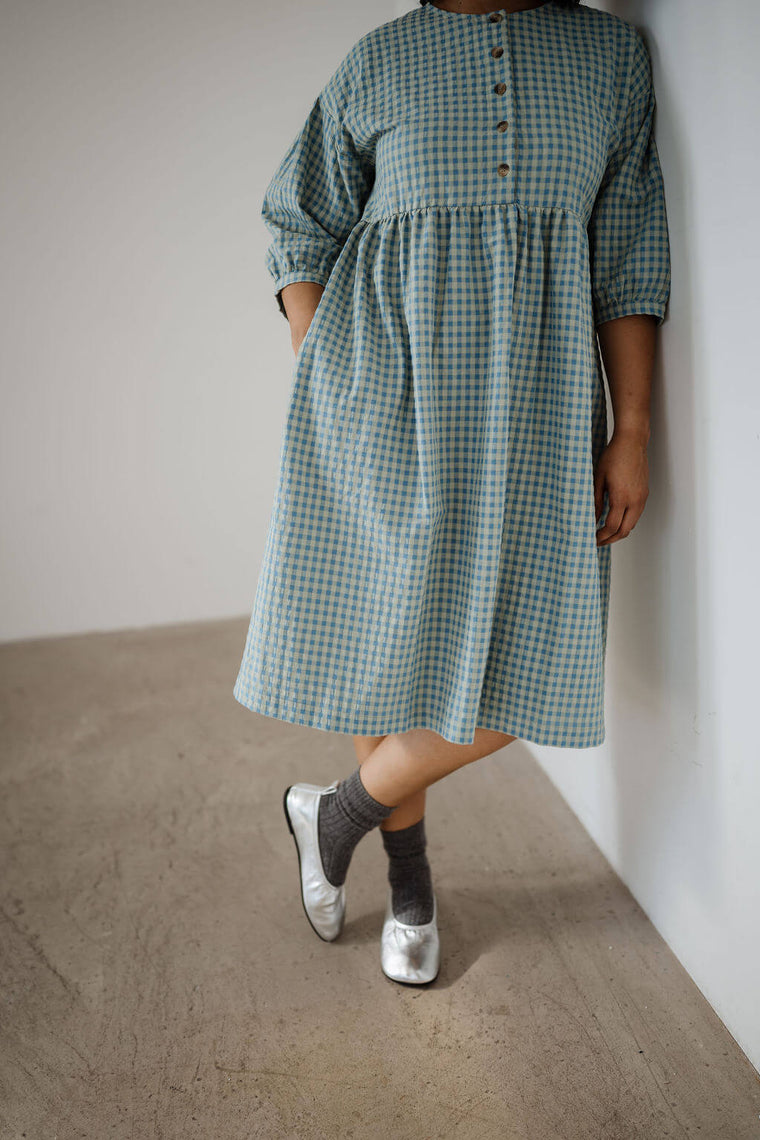 Hopscotch Sea dress – Cub & Pudding